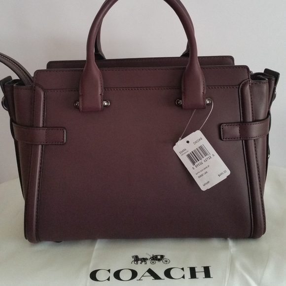 Coach | Bags | Coach Swagger 27 In Glovetanned Leather Oxblood | Poshmark